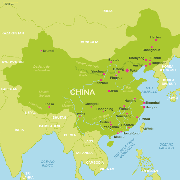 Mapas turísticos de China | Plano de China
